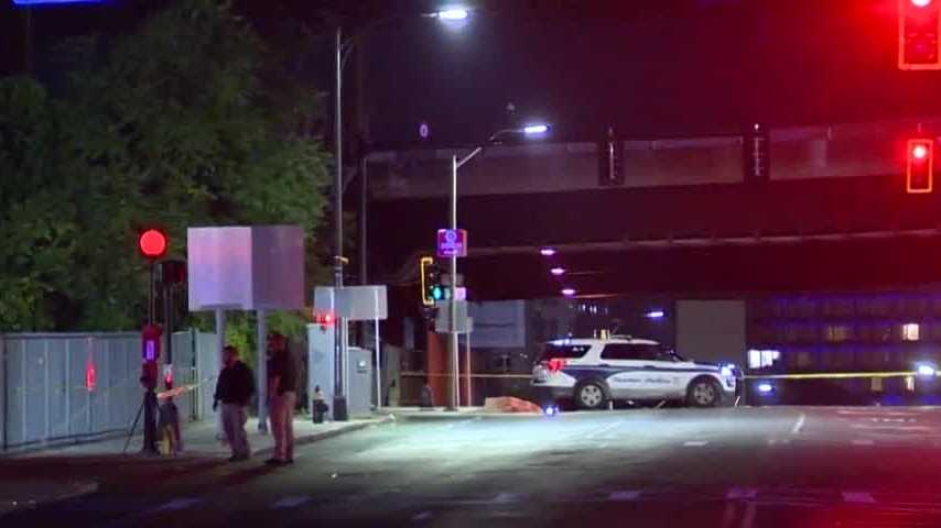 Person struck by box truck in Boston