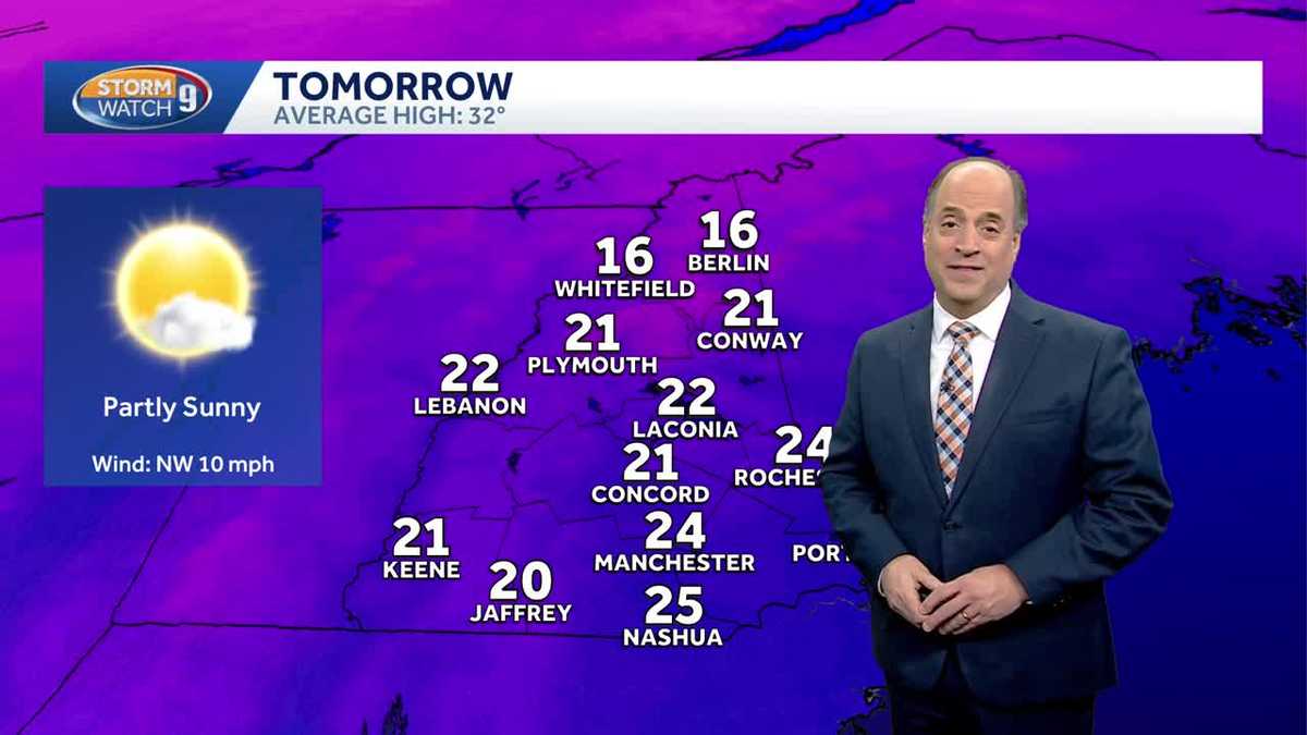 NH forecast video: More frigid weather; tracking coastal storm