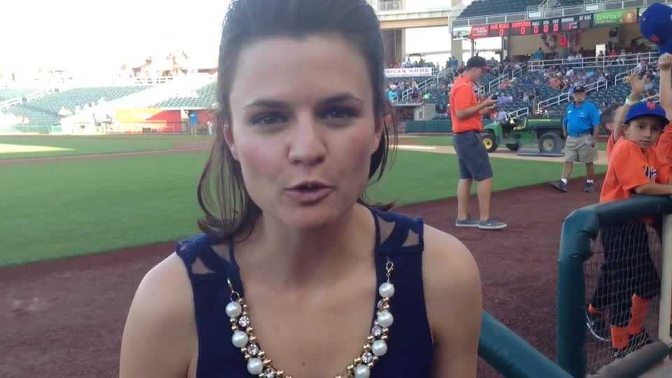 Deputy injured in Christopher Chase shooting throws out first pitch