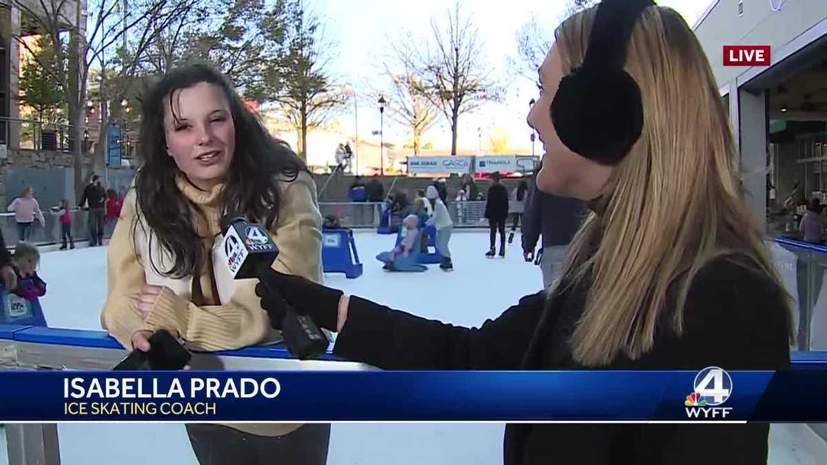 WYFF 4 Night at Ice on Main draws hundreds of skaters