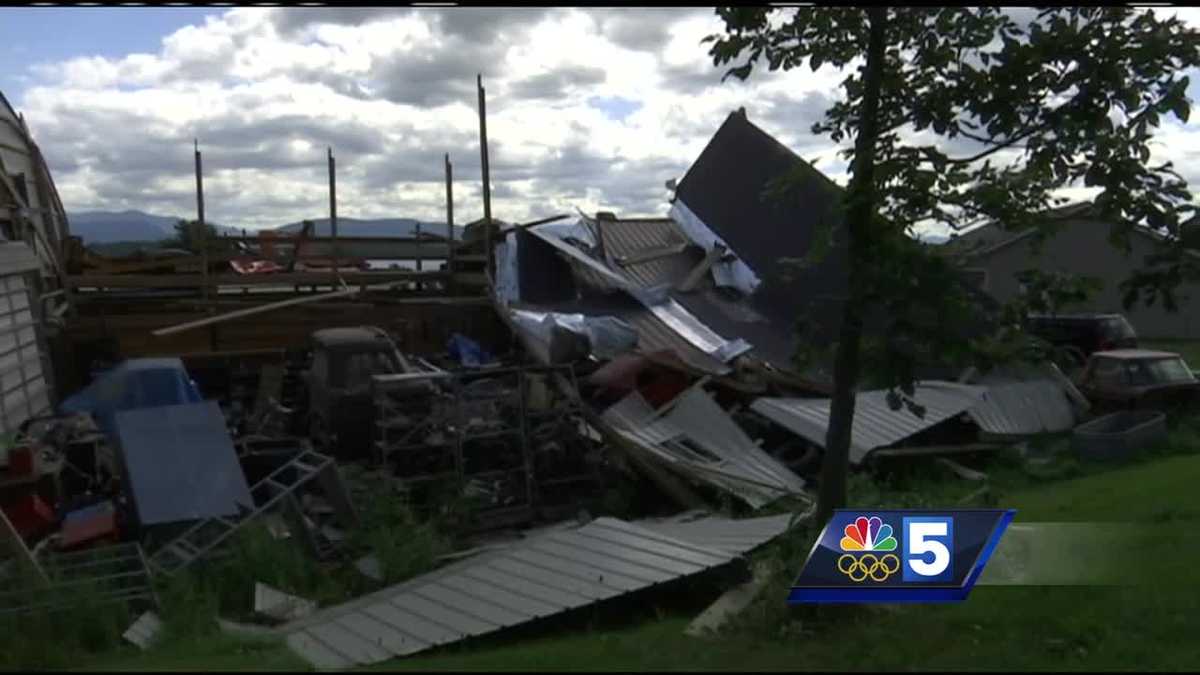 Cleanup begins after powerful storms cause damage in Addison County