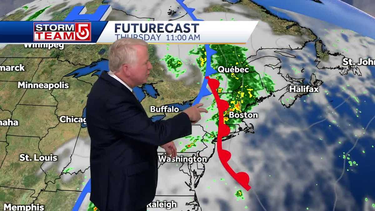 Video: Drenching rain across parts of Mass. on Thursday