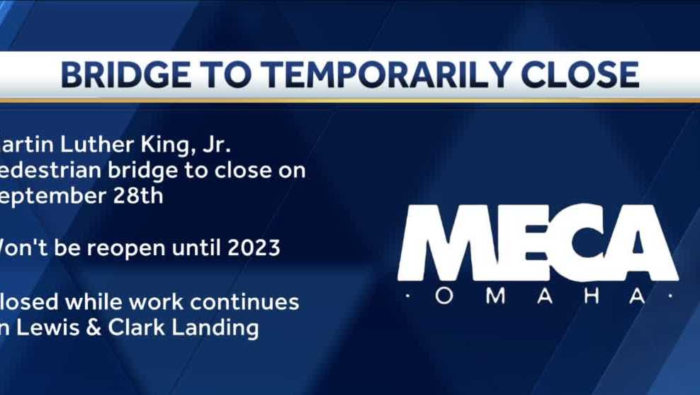MLK Jr. Pedestrian Bridge briefly closing for RiverFront construction