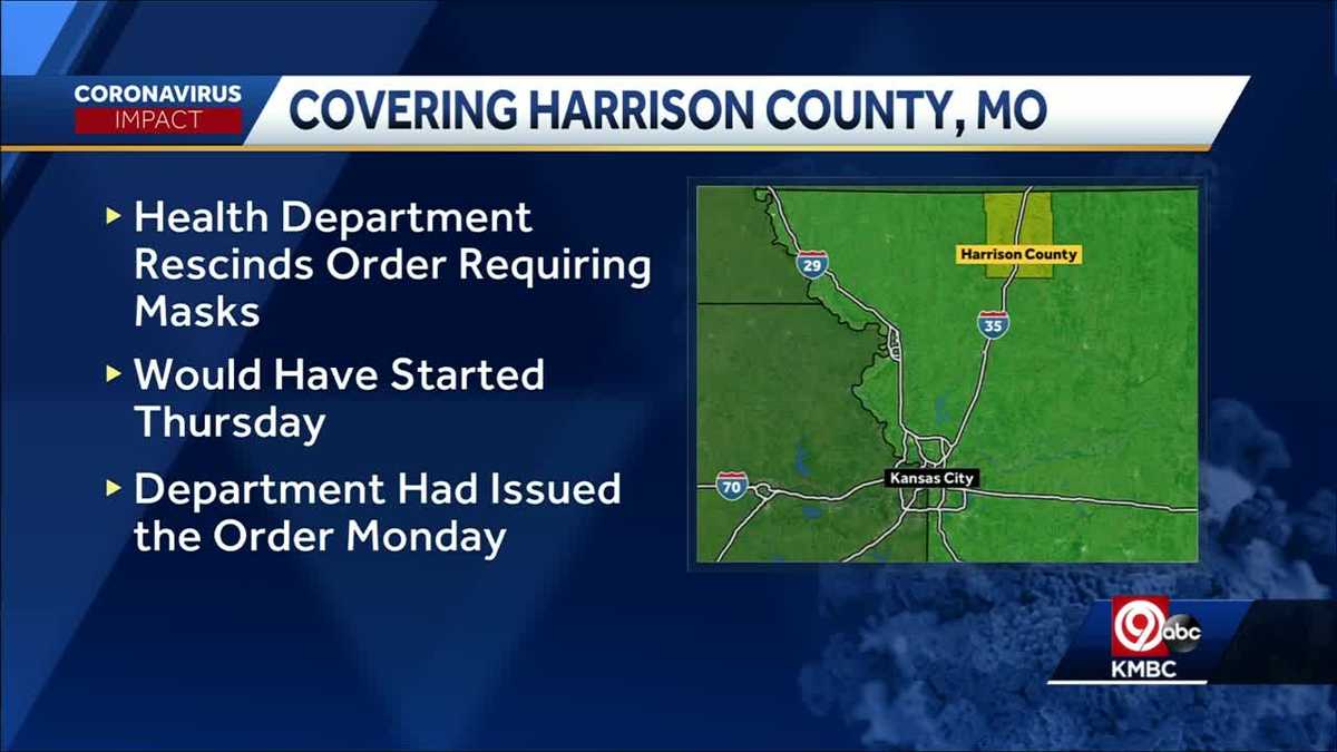 Harrison County Missouri Rescinds Mask Order Two Days After Issuing It