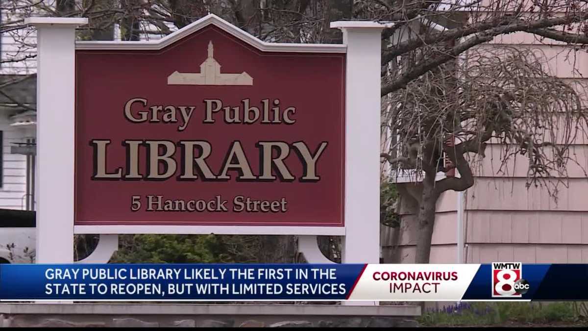 Gray library reopens after coronavirus shut down