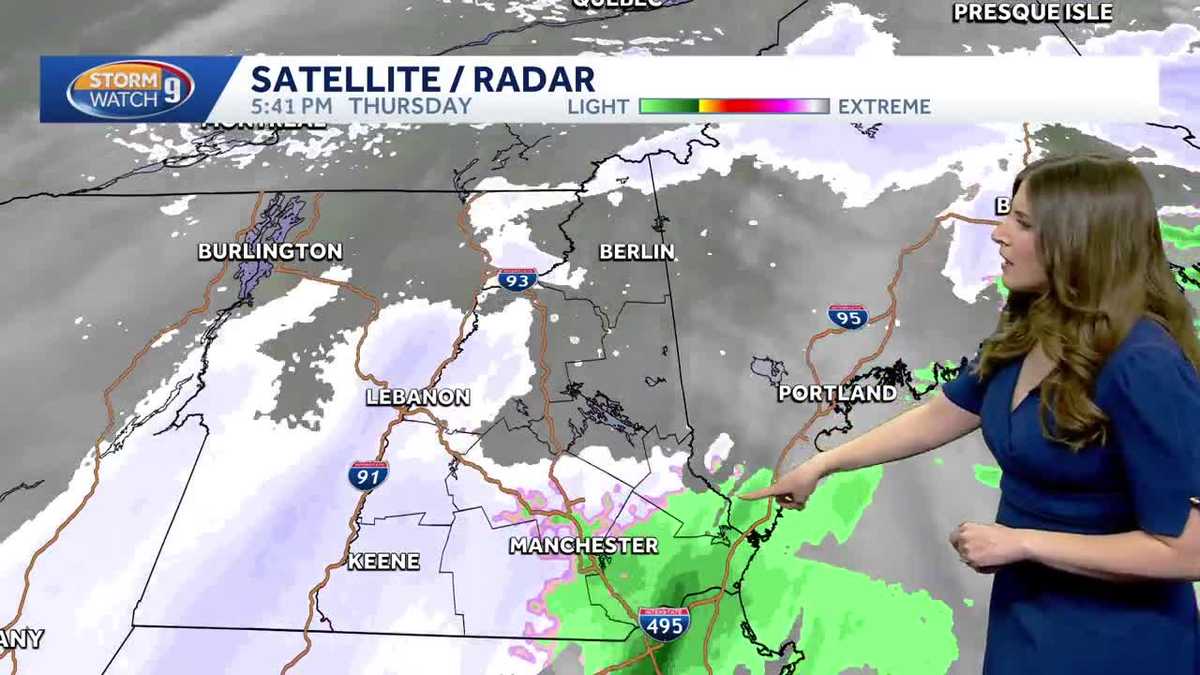 NH forecast video: Rain, snow showers possible as temperatures fall