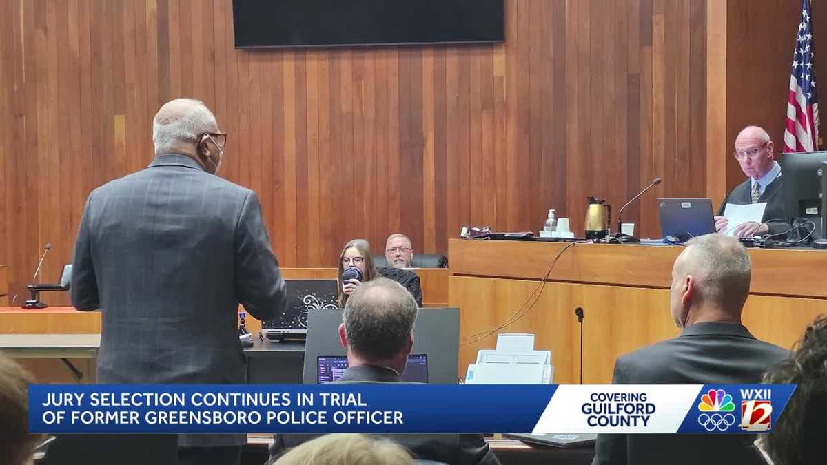 Jury selection continues in trial of former Greensboro officer
