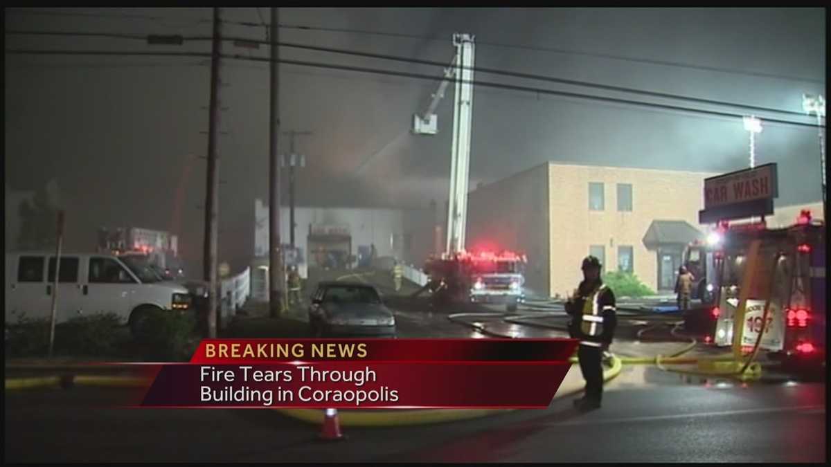 Fire Tears Through Building in Coraopolis