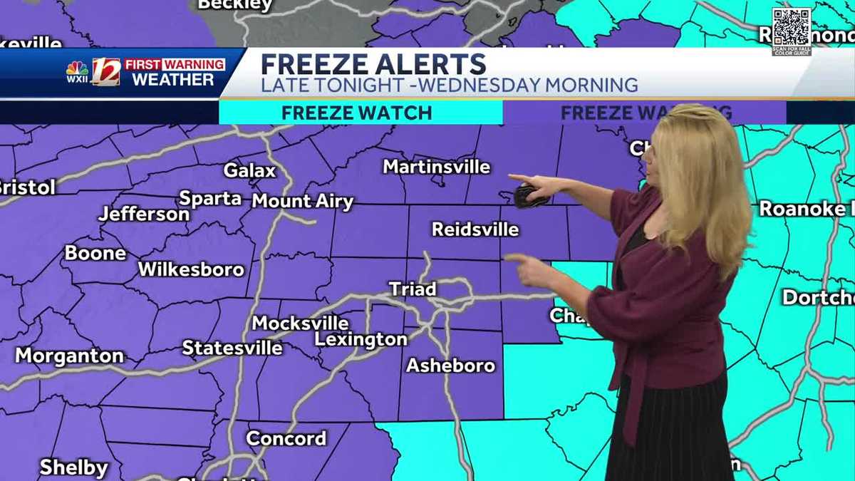 A Chilly Halloween, FREEZE Warning Overnight, Cold Blast Arrives