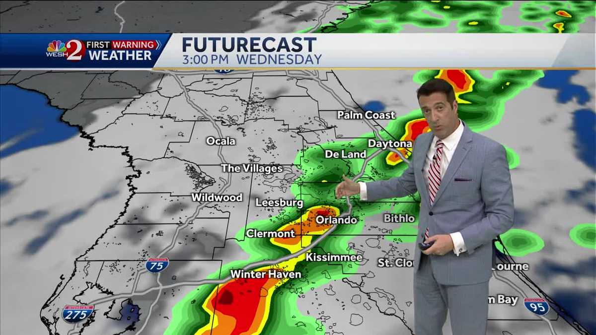 Strong front arrives Wednesday with rain, wind and a few storms.