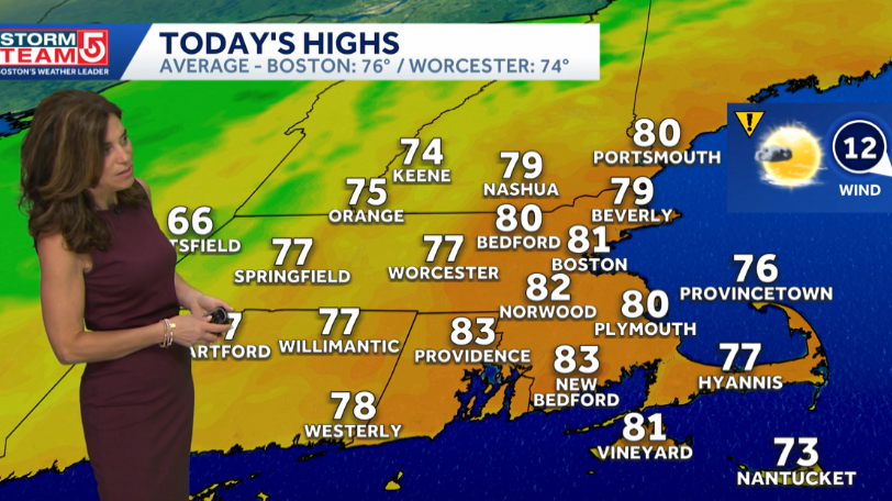 Video: Morning rain exits; mostly sunny day ahead