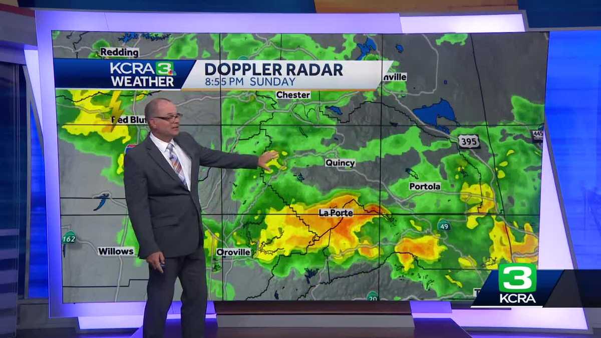 Sacramento weather outlook for Sunday, Sierra thunderstorms