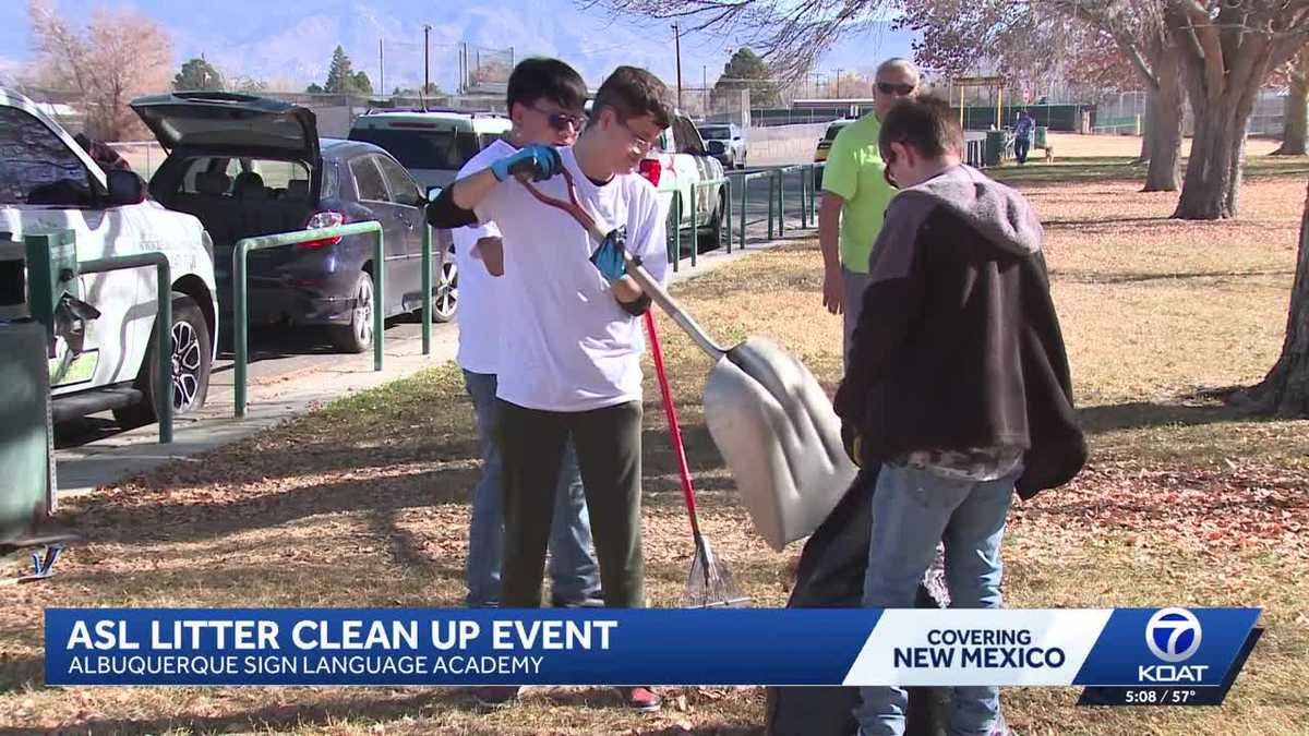 ASL Academy students participate in community clean-up ﻿initiative