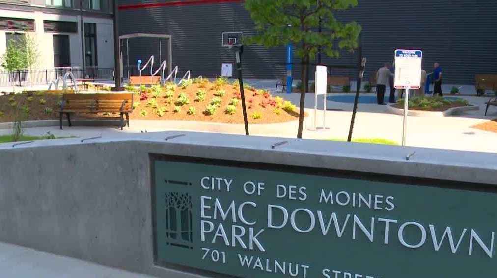 New downtown Des Moines park opens Thursday