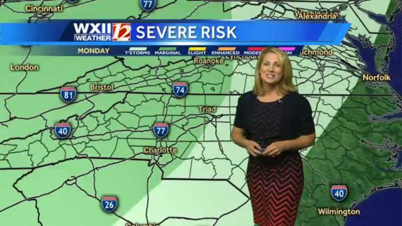 Michelle: Isolated severe storms possible Monday