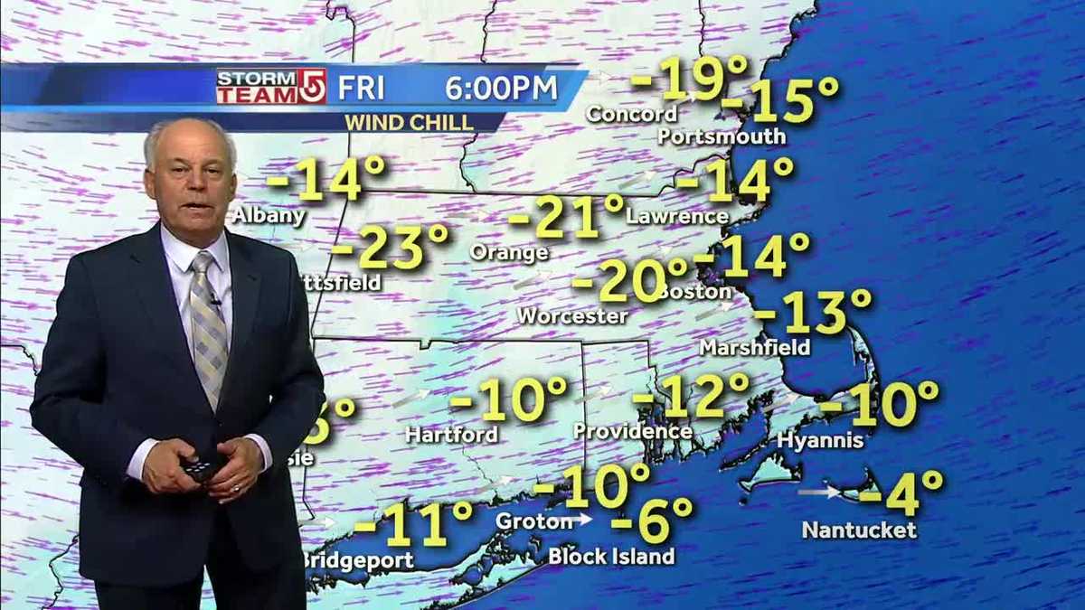 Video: Wicked cold air coming in after storm