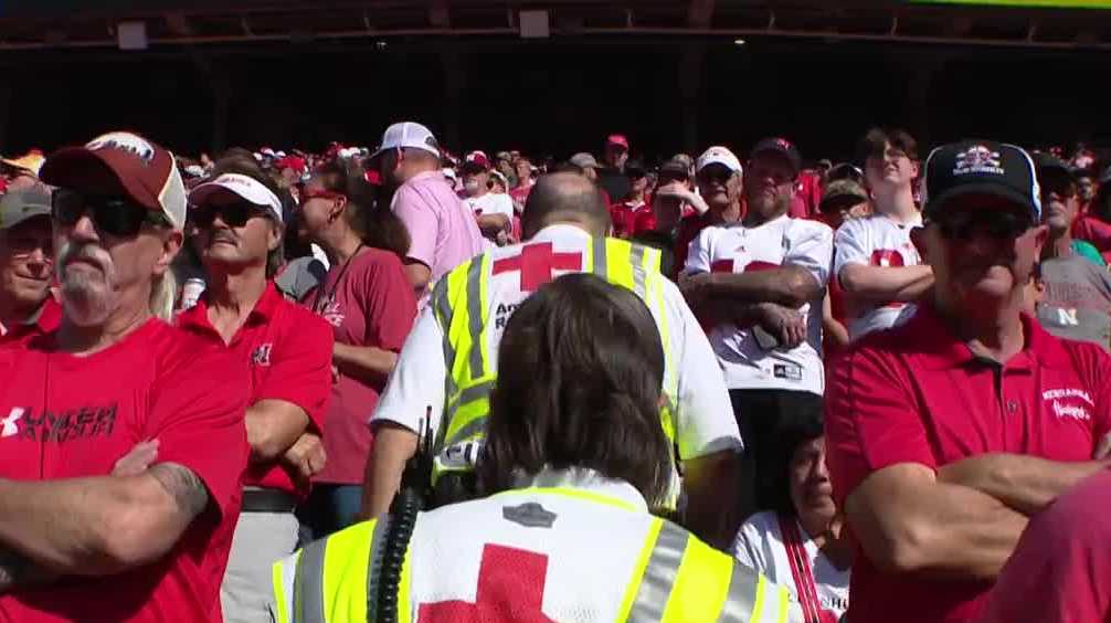 Red Cross volunteers keep Husker fans safe during heat