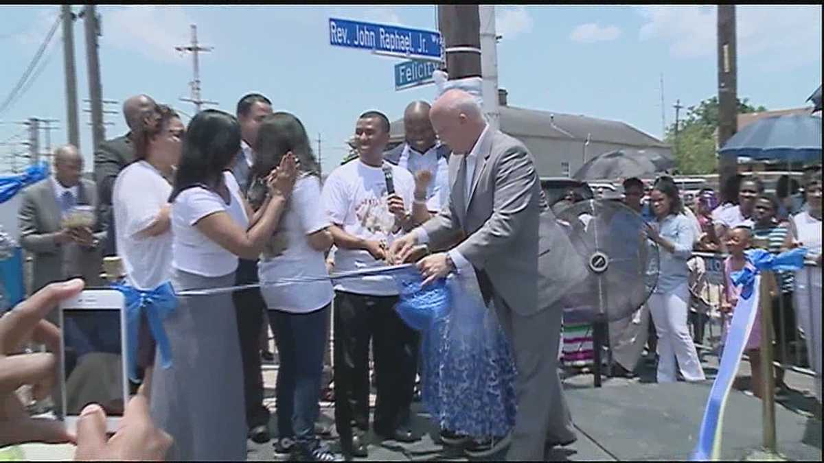 Rev. John Raphael, Jr. Way honors late pastor, humanitarian in Central City