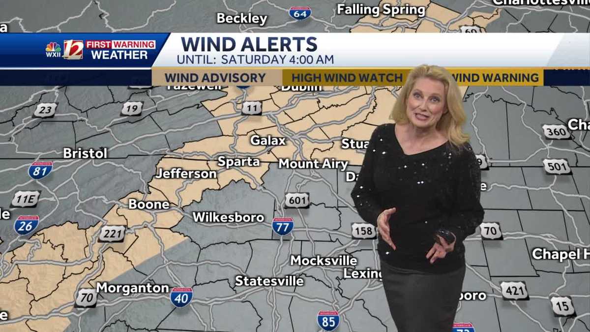 Cold 20s overnight, mountain wind advisory, & a cooler Saturday