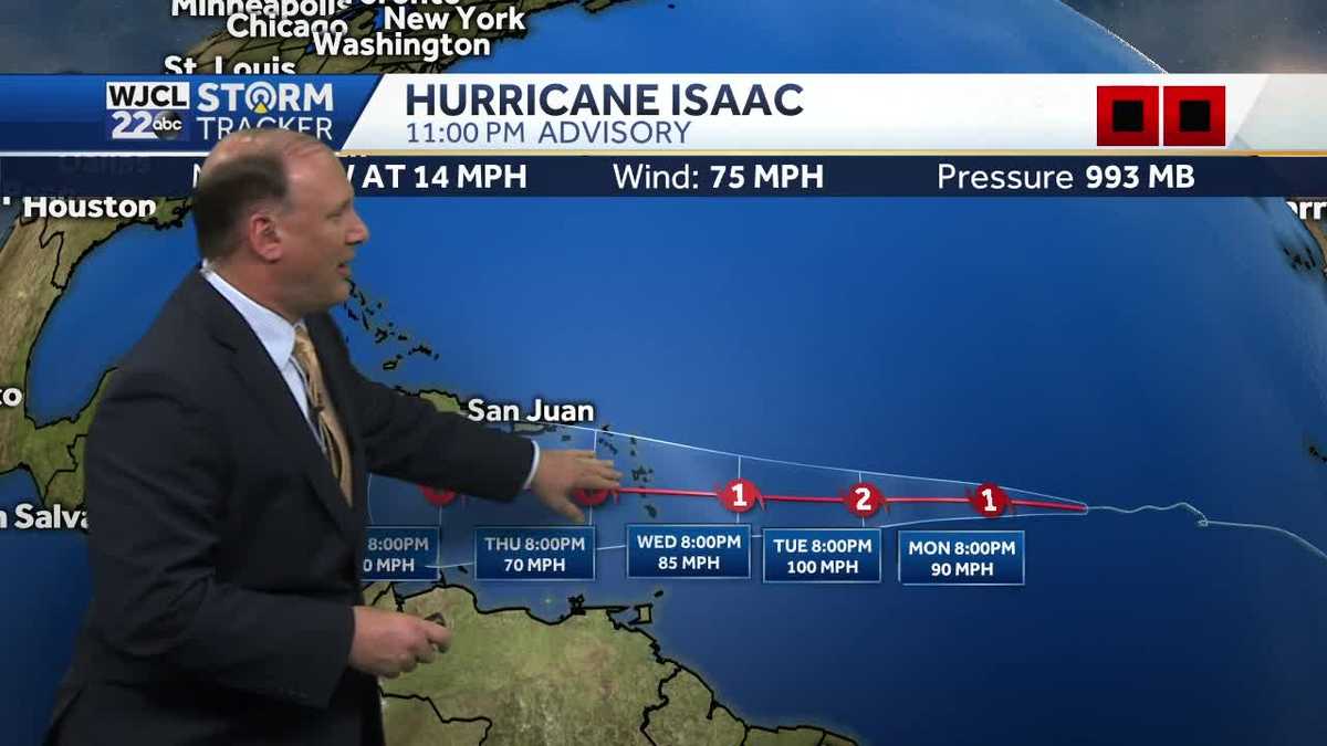 Hurricane Isaac Is The 5th Hurricane Of The 2018 Atlantic Season