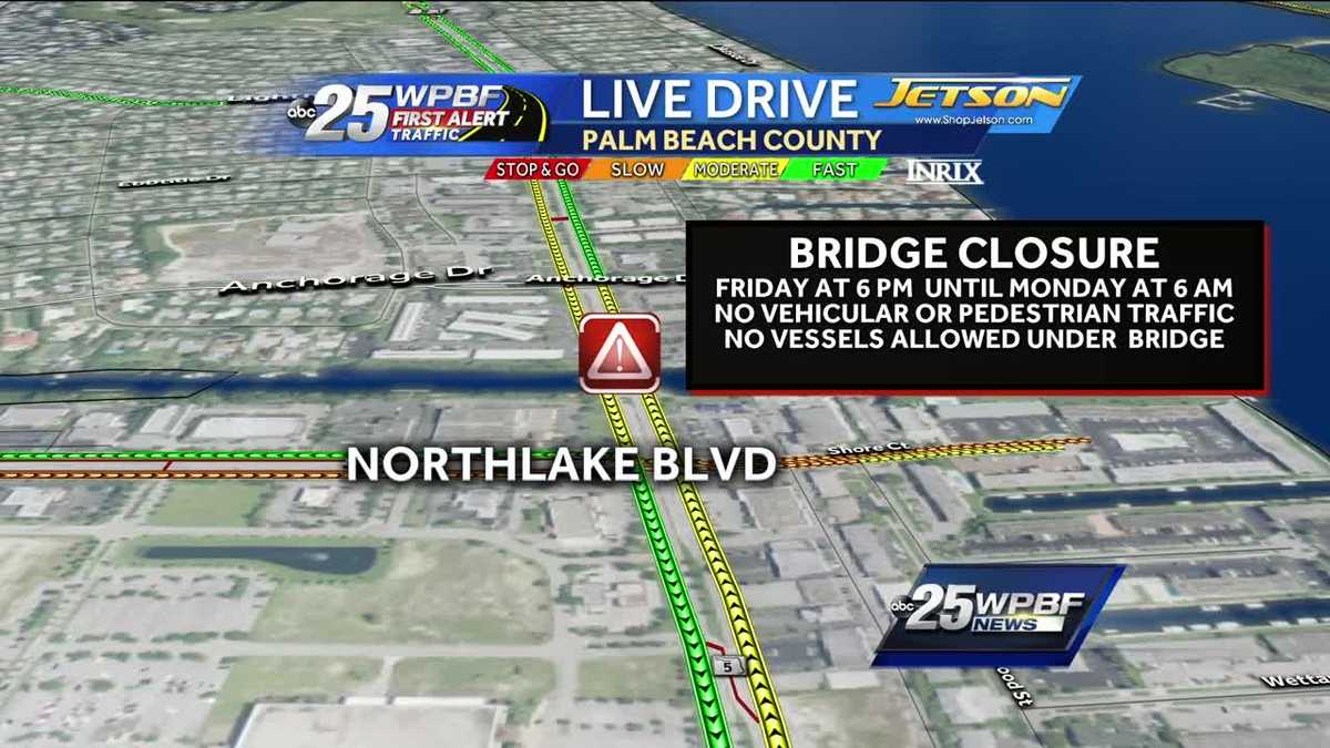 Bridge closure will impact weekend travel
