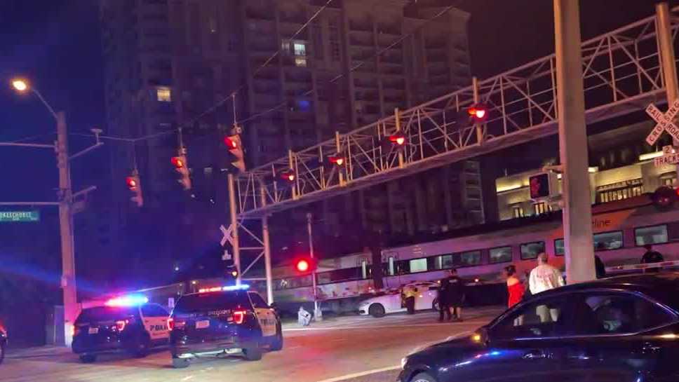 Crash involving Brightline train and car in West Palm Beach