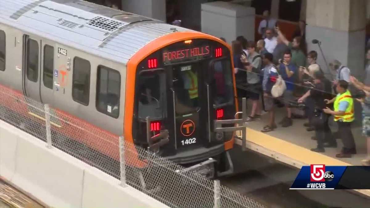 New Orange Line trains hit the rails