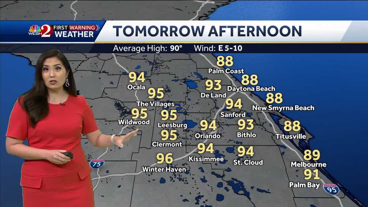 Isolated Storms Tomorrow, Scorching Heat Late Week