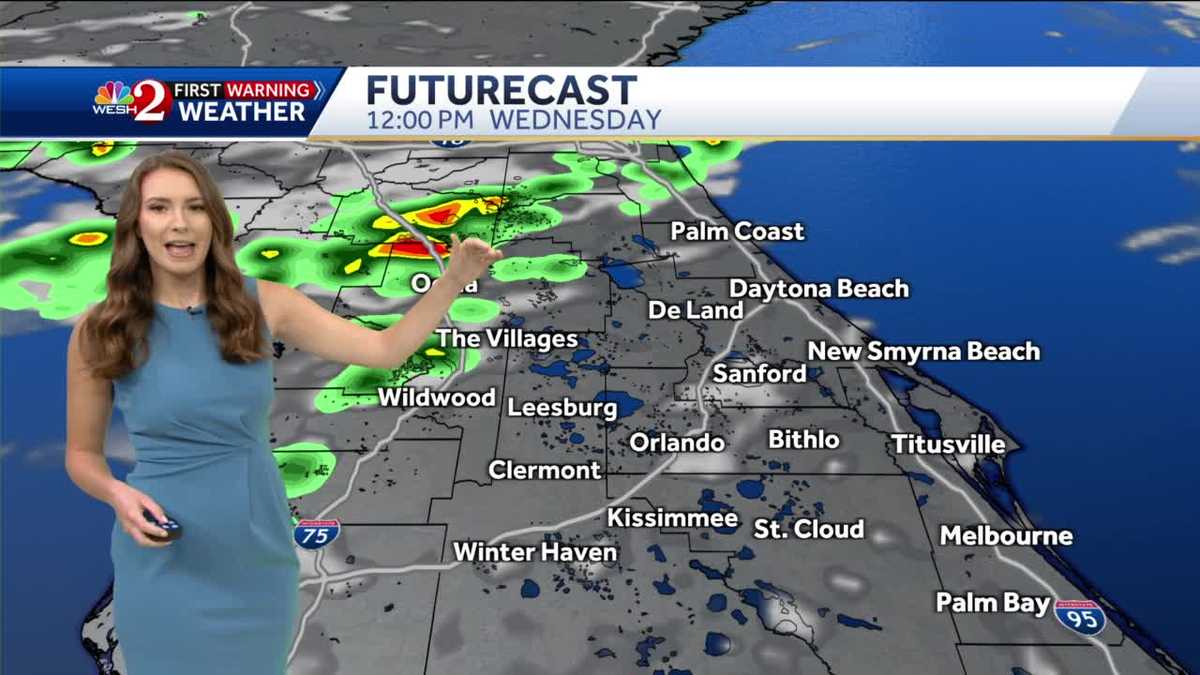 Hot with afternoon storms Wednesday