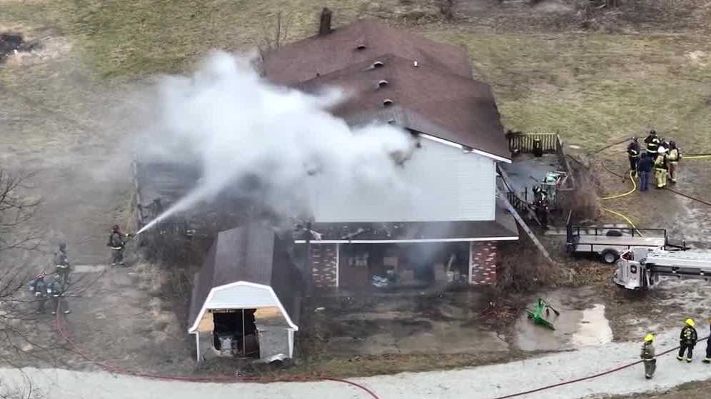 Fire at Polk County home draws large emergency response