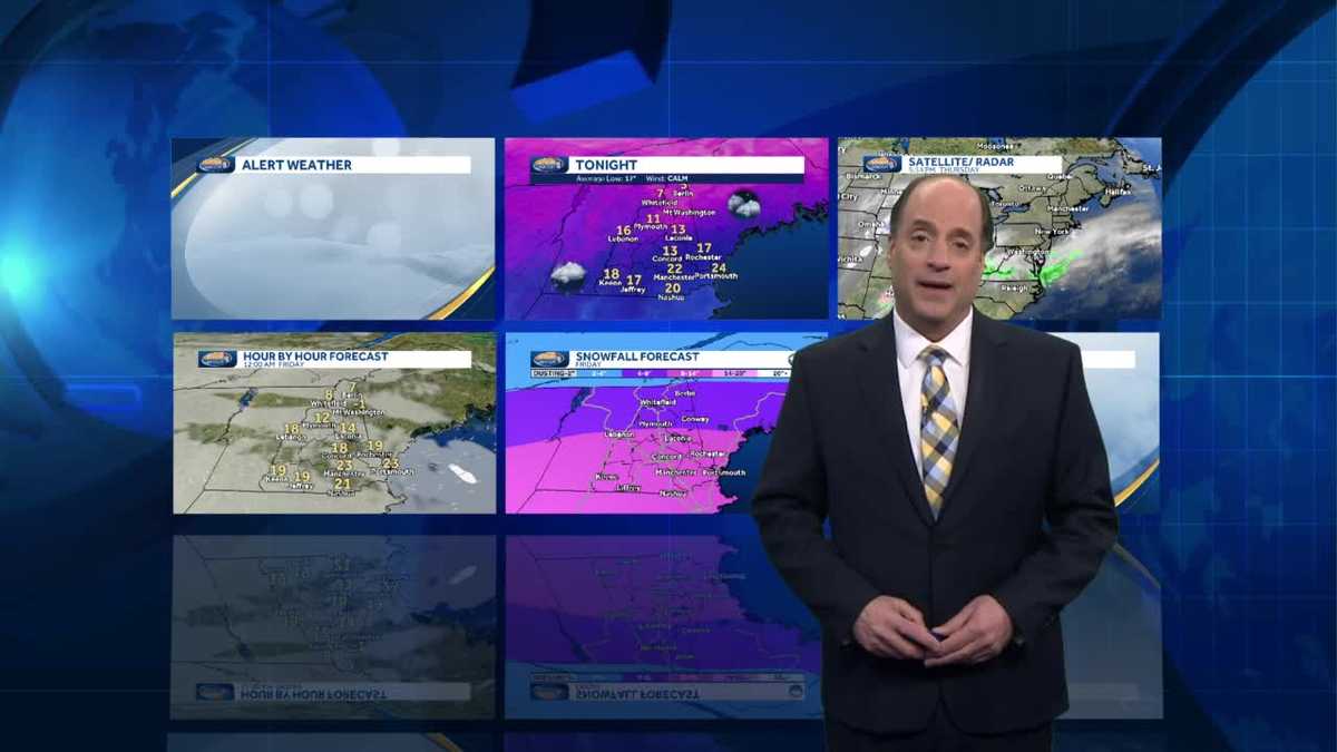 Video: Snow expected to be heavy during Friday morning commute