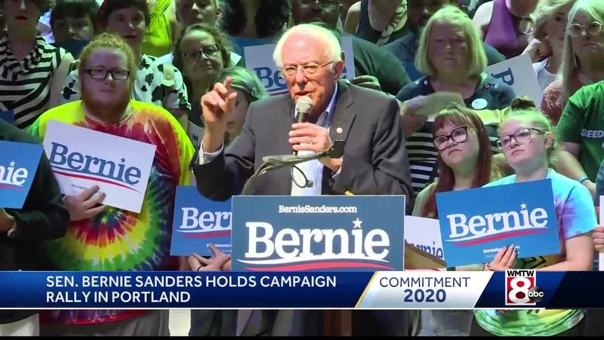 Bernie Sanders rallies supporters in Portland