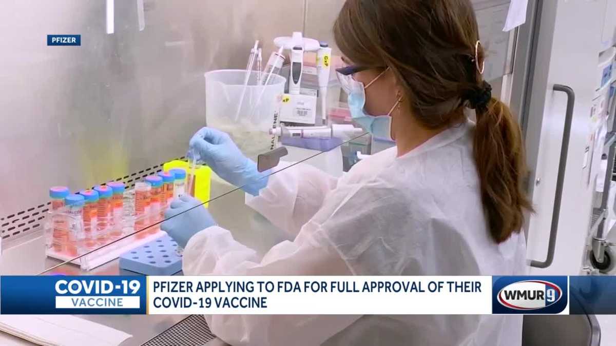 Pfizer 1st company to apply for full FDA approval of COVID-19 vaccine