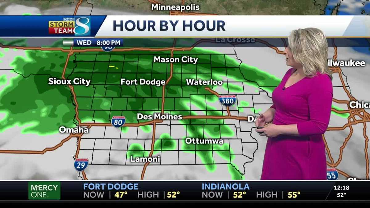 Persistent rain system settling into the state