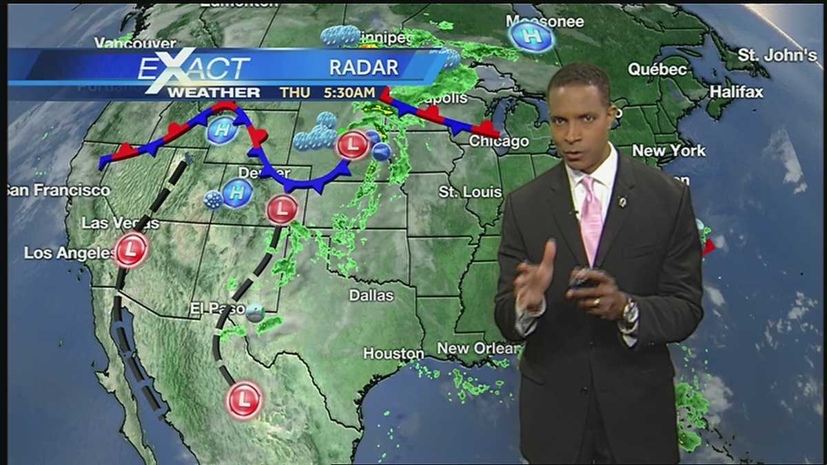 A partly cloudy and warm Thursday