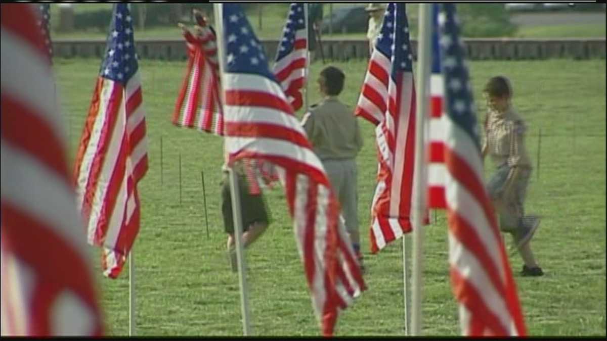 Star-spangled salute to veterans goes up in Lenexa
