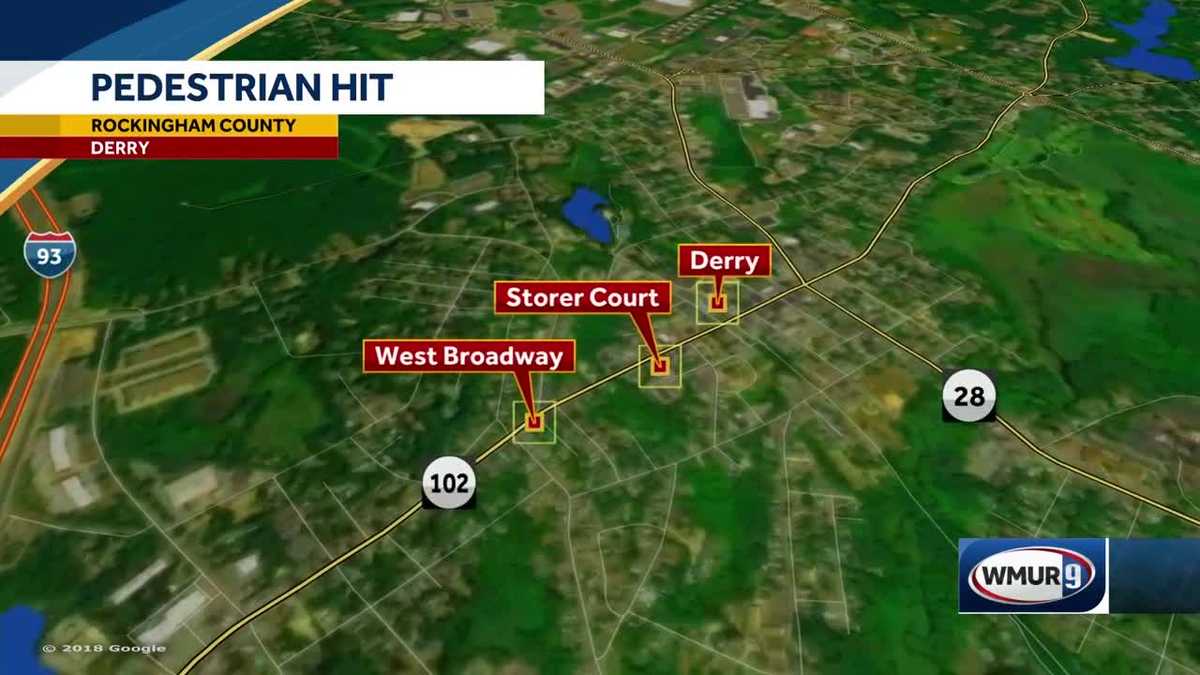 Pedestrian hospitalized after being struck in Derry Pedestrian hospitalized after being struck in Derry