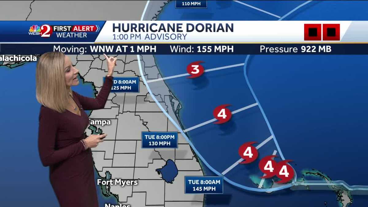 DORIAN UPDATE: Tracking wind speeds across Central Florida