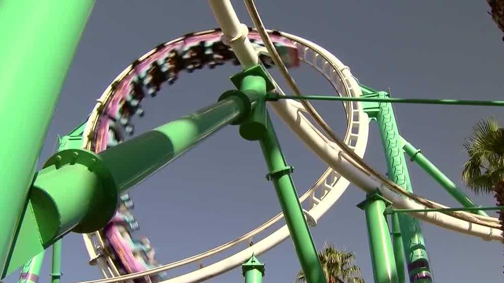 Adventureland riders go on Flying Viking roller coaster for 5K
