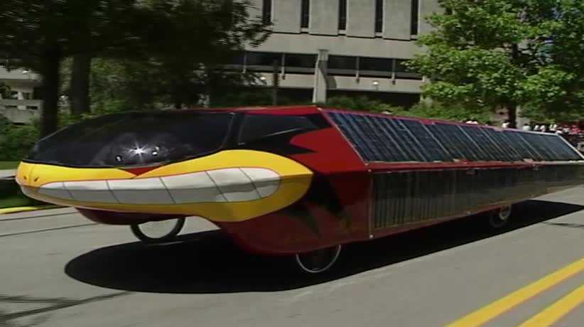 Iowa State University students raced solar car in 1993