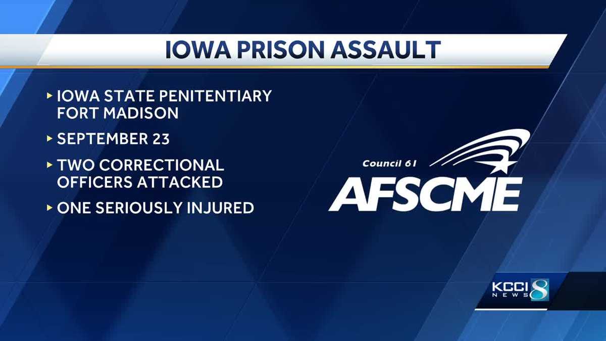 Iowa correctional officer injured by inmate, union alleges
