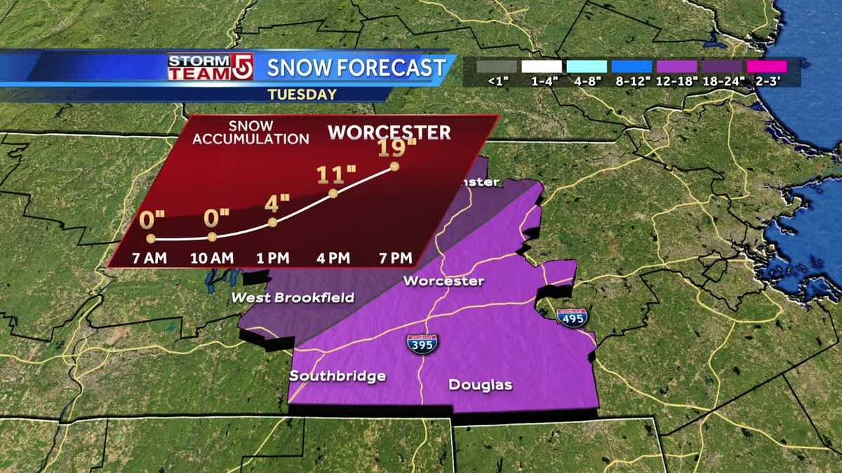 Storm timeline: When worst of snow moves in