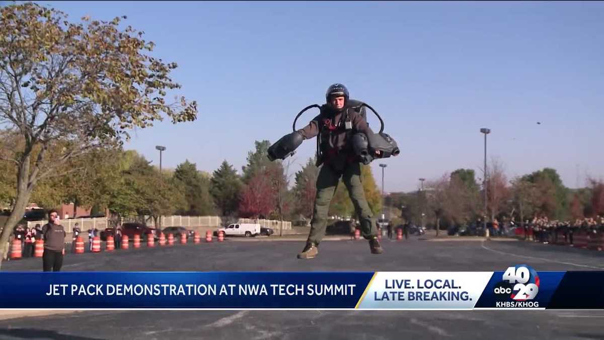 Jet pack demonstrated at NWA Tech Summit