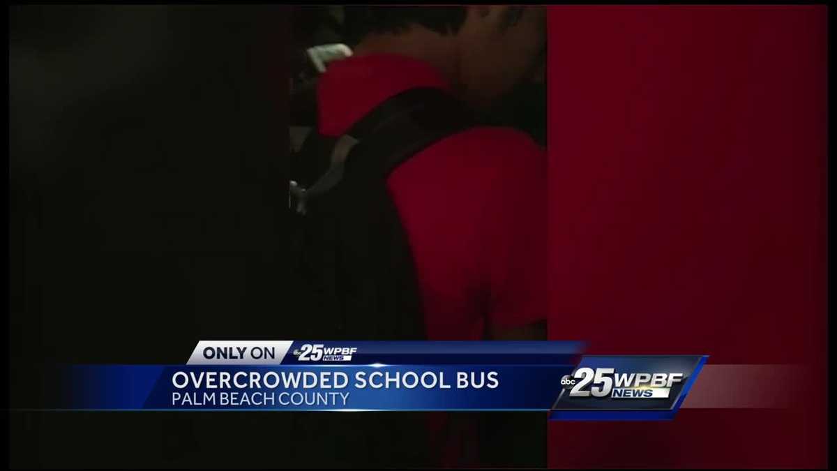 Overcrowded school buses in Palm Beach County