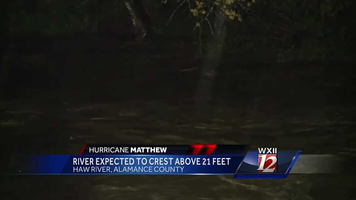 Flooding expected along Haw River due to Matthew