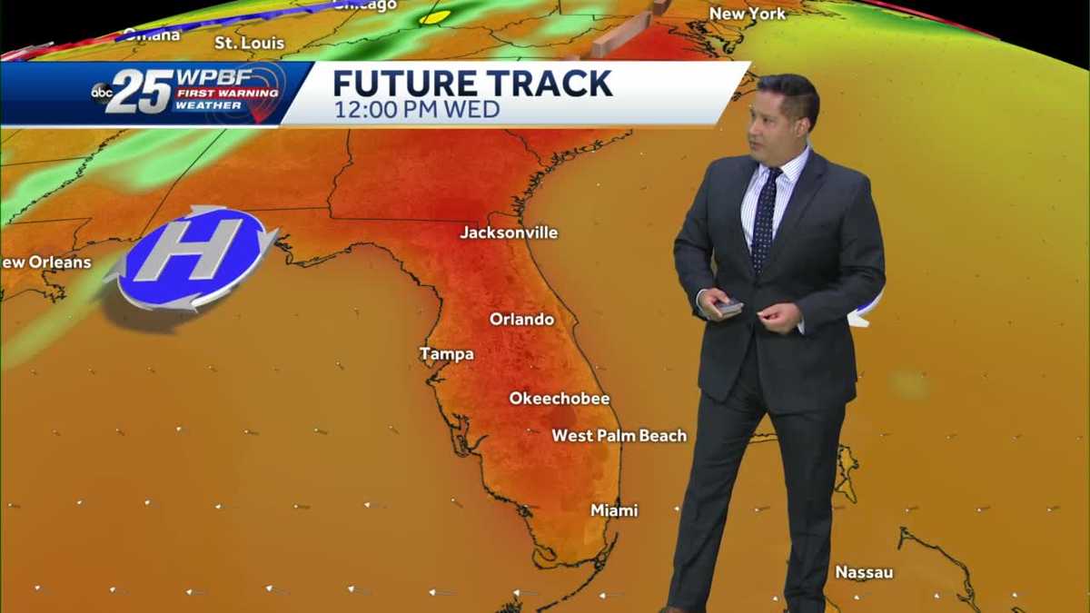 Warming up over the next few days