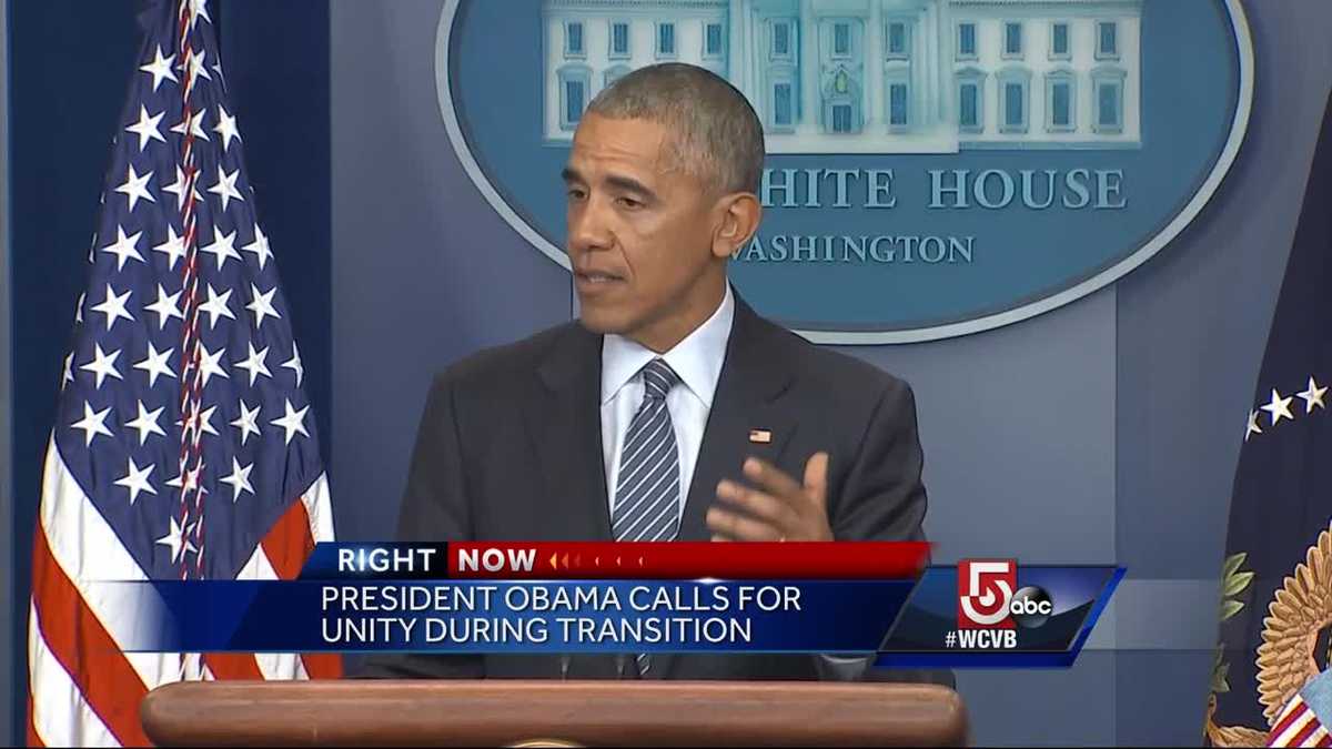 President Obama calls for unity during Trump transition