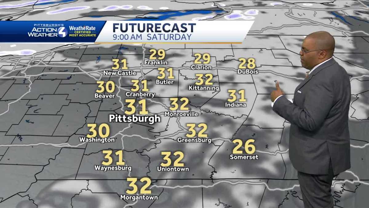 Flurries possible Saturday with chilly weekend ahead
