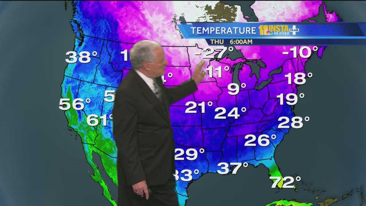 John: It's cold now, but even colder tomorrow