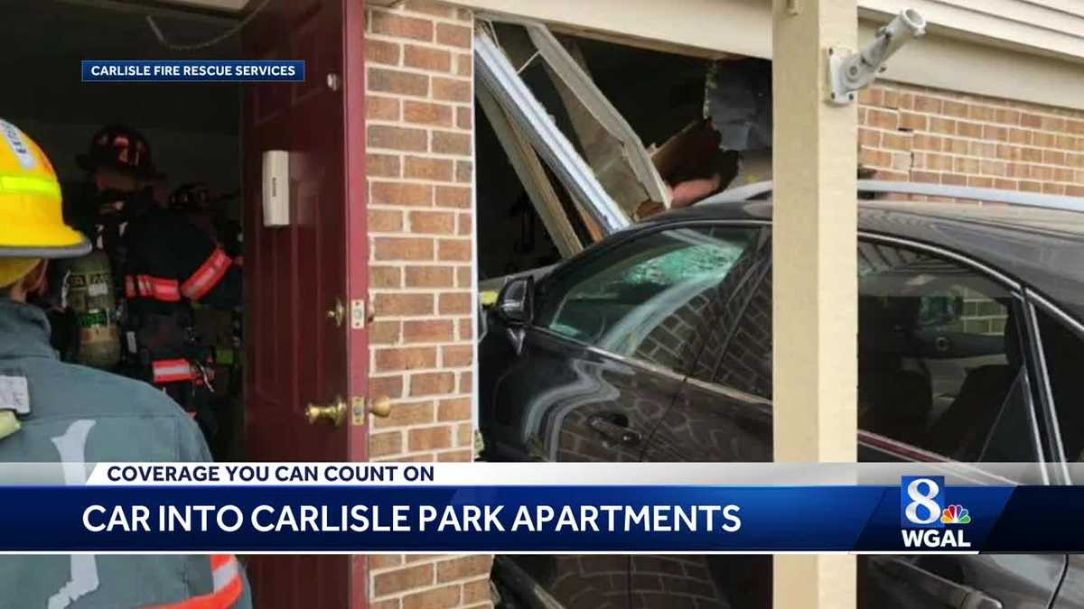 Car ran into apartment building in Cumberland County